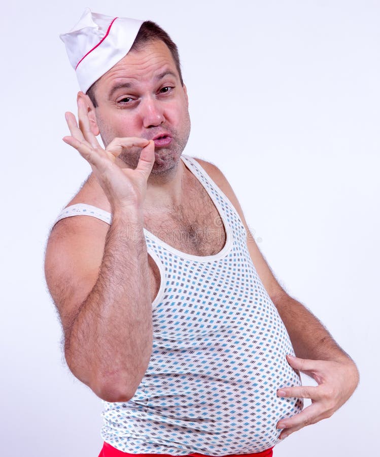 Cook gesturing success stock photo. Image of gesturing - 66908322