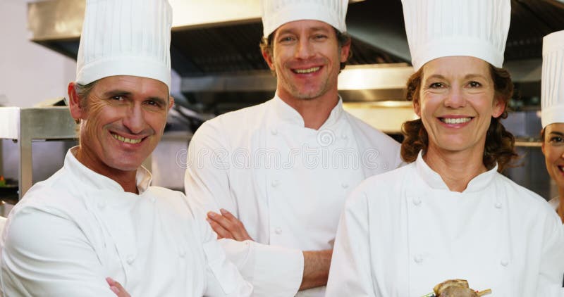 Cook Gourmets Posing Together Stock Video - Video of adult, cook: 71156103