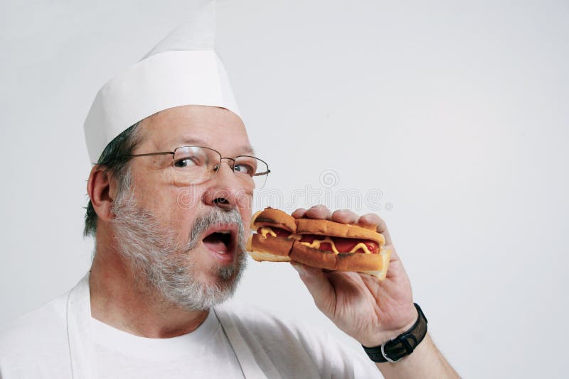 Cook is hungry stock photo. Image of junk, away, cooked - 4068912