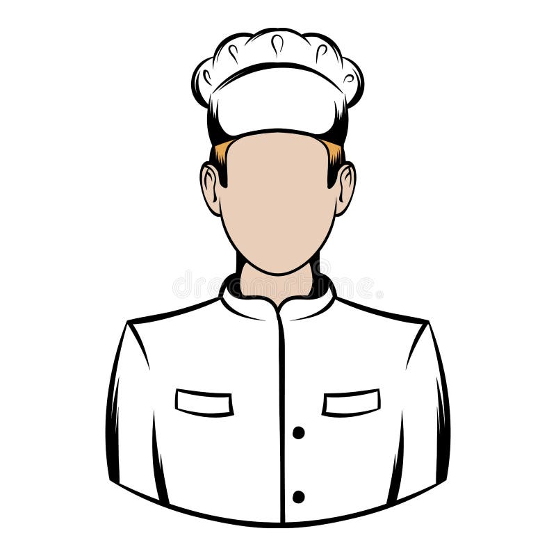 Cook icon cartoon stock illustration. Illustration of counter - 127023564