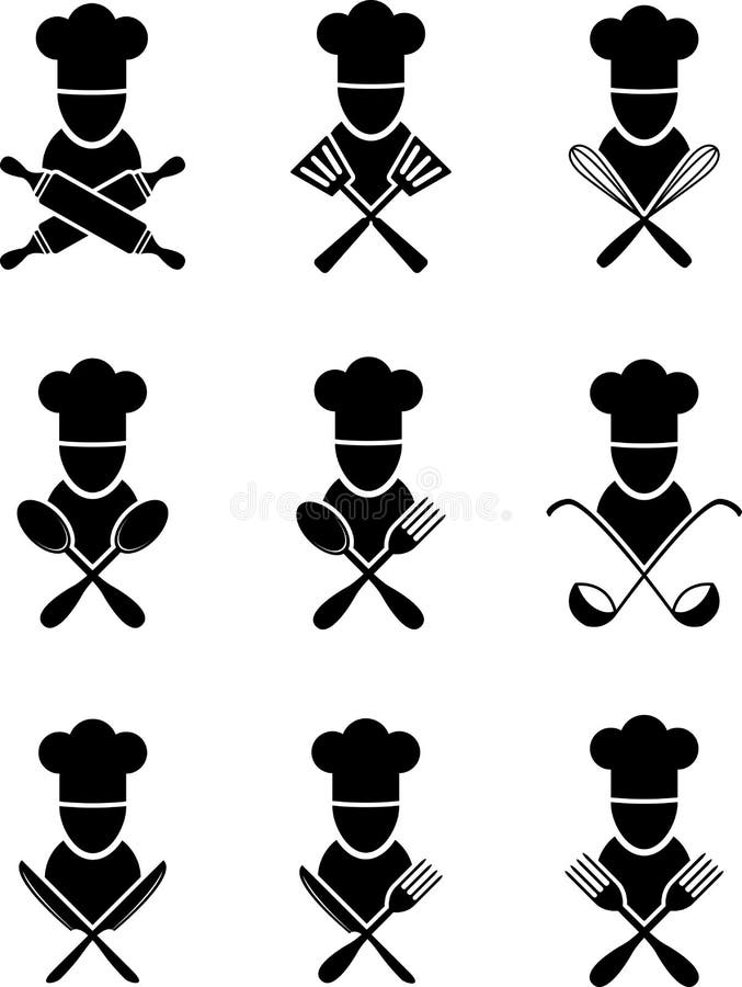 Cook icon stock vector. Illustration of crosswise, cooking - 66441600