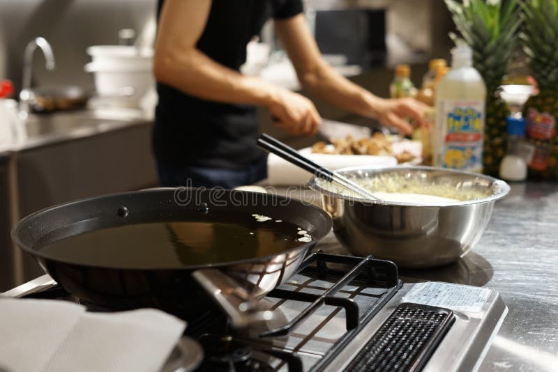 Cook of the image stock image. Image of fresh, stainless - 171173351