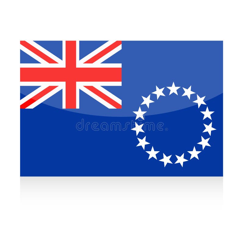 Cook Islands Flag Vector Icon Stock Illustration - Illustration of ...