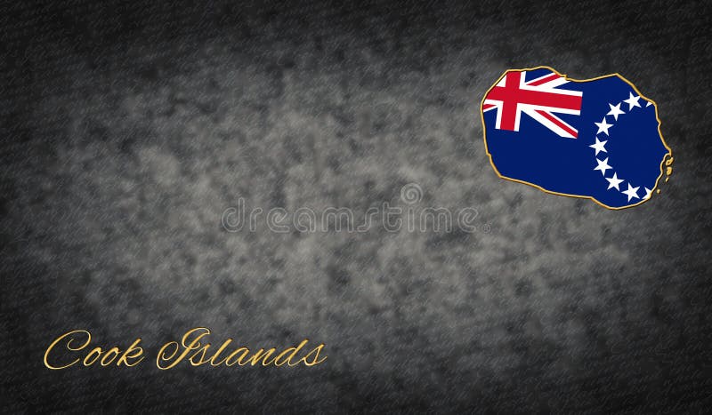 Cook Islands Symbols, Map of Cook Islands Stock Photo - Image of ...
