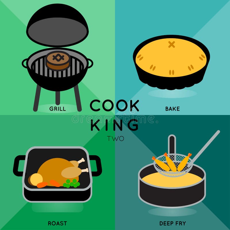 Cooking Instructions Colorful Icon Set Stock Vector - Illustration of ...