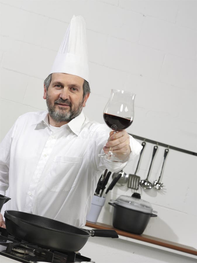 Portrait of a cook stock photo. Image of background, restaurant - 9017382