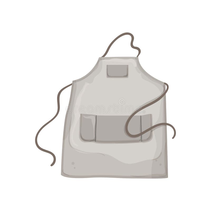 Cook Kitchen Apron Cartoon Vector Illustration Stock Vector ...