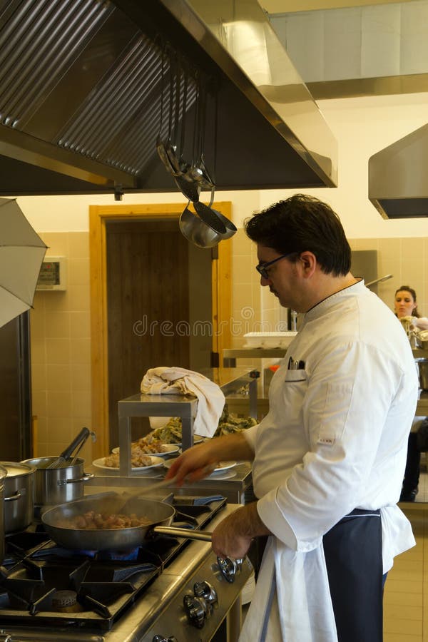 Cook in a kitchen stock image. Image of people, pastry - 52167071