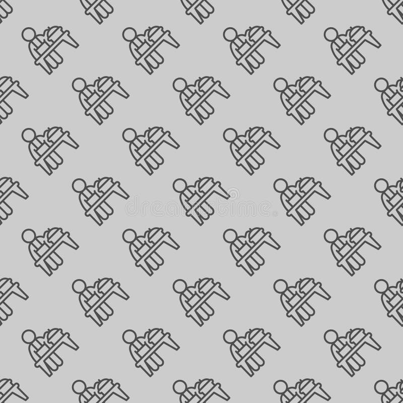 Cook and Kitchen Table with Saucepan Line Seamless Pattern, Culinary ...