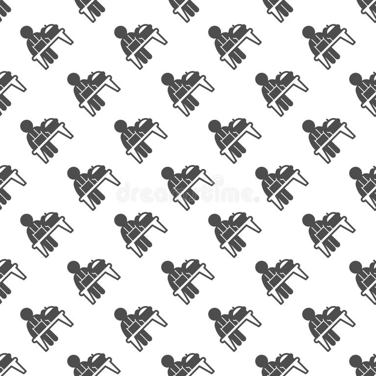 Cook and Kitchen Table with Saucepan Solid Seamless Pattern, Culinary ...