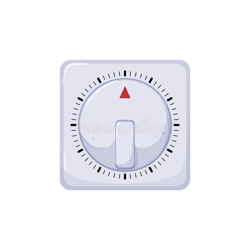 Stop Kitchen Timer Clock Cartoon Vector Illustration Stock Illustration ...