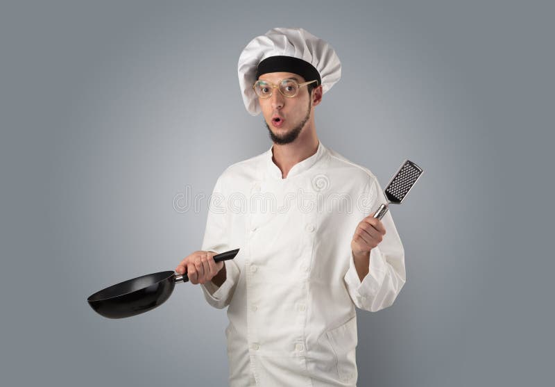 Cook with Kitchen Tools and Empty Wallpaper Stock Image - Image of ...