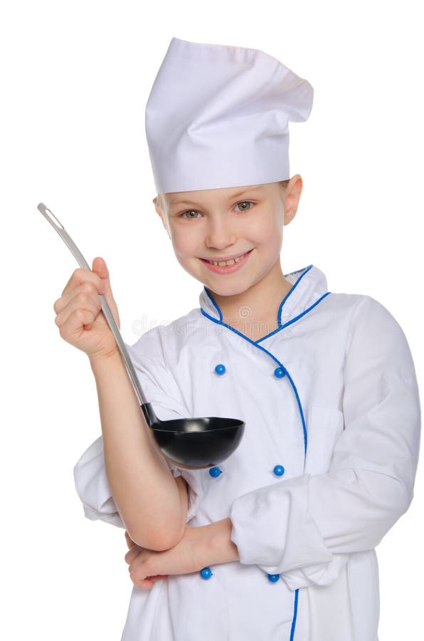 Cook with a ladle stock photo. Image of cook, cookware - 35453206
