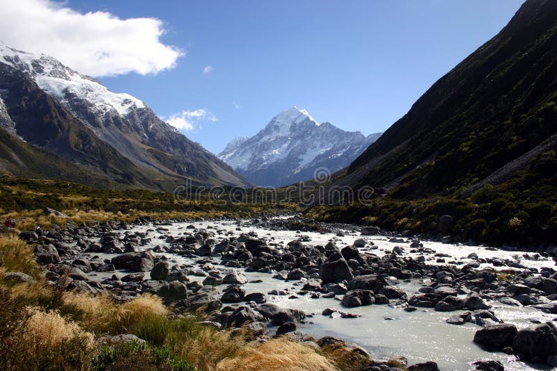 Cook Mountain, New Zealand stock photo. Image of south - 18534572