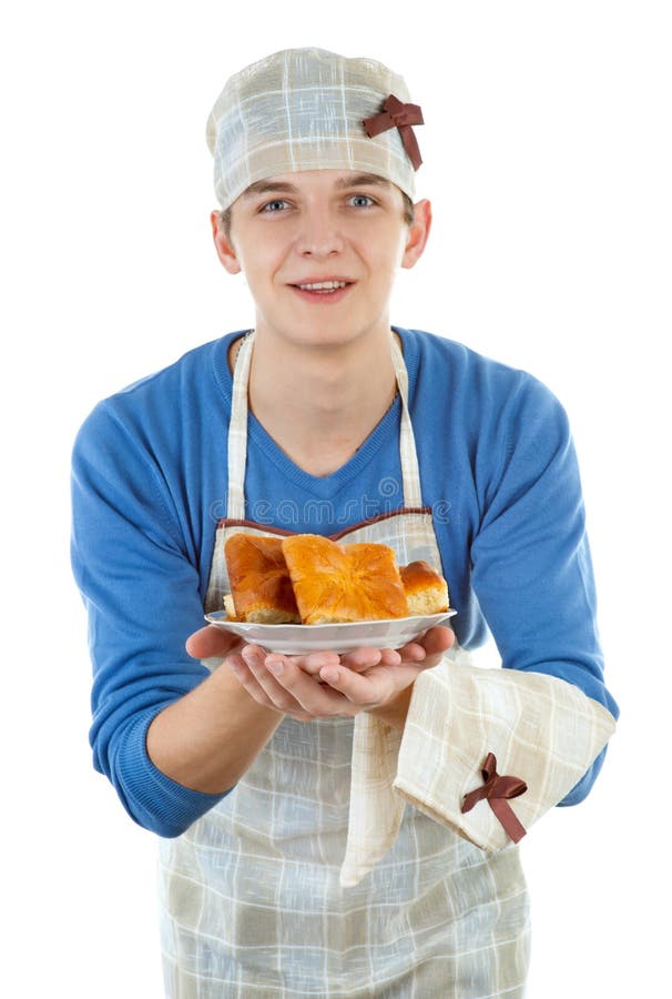 Cook, Pastry Chef, in Hotel or Restaurant Kitchen Stock Photo - Image ...