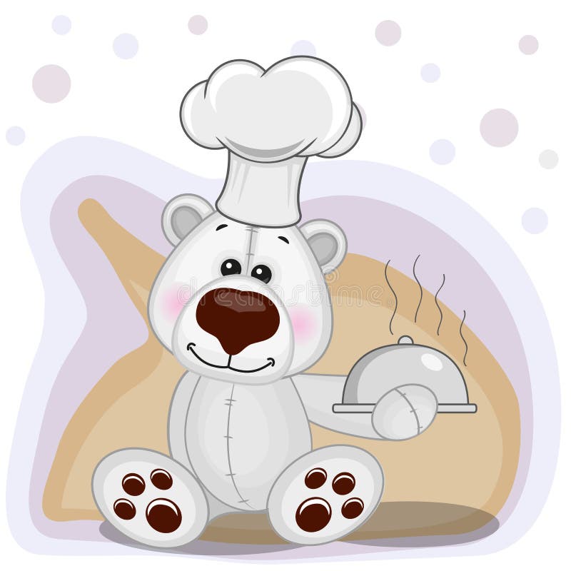 Cook Polar Bear stock vector. Illustration of baking - 48024899