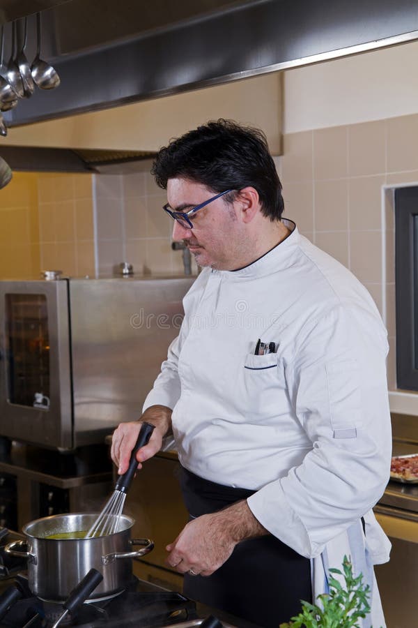 Cook stock photo. Image of preparation, cook, adult, people - 52165712