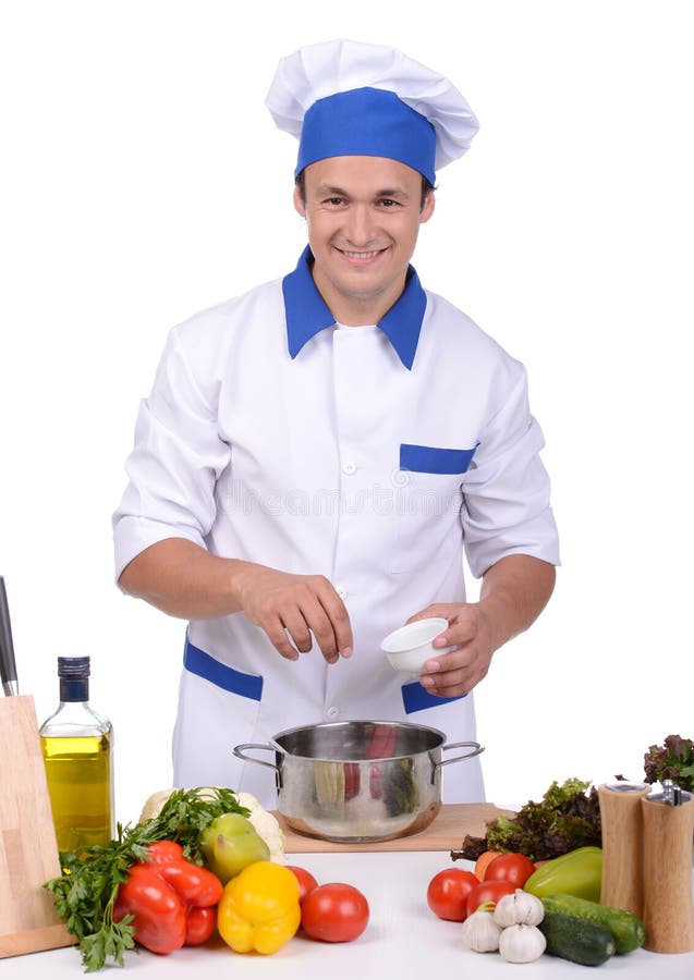 Cook stock image. Image of cook, outfit, clothing, caucasian - 43220291