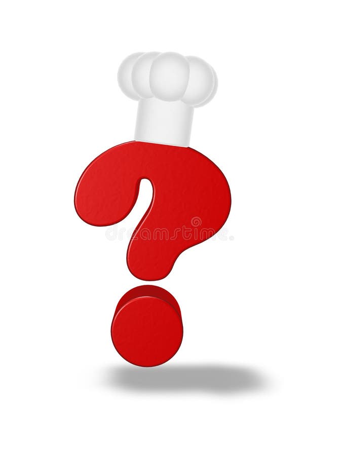 Cook question mark stock illustration. Illustration of chef - 27838818