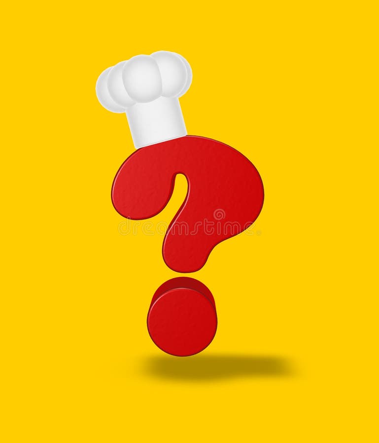 Cook question mark stock illustration. Illustration of chef - 27838818