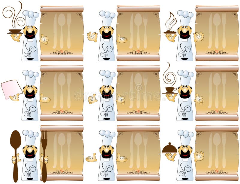 Cook restaurant menu stock vector. Illustration of invitation - 8806471