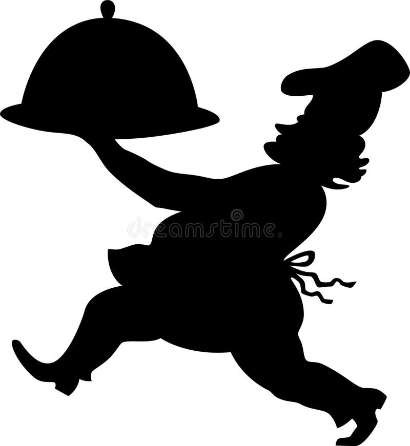 Cook (silhouette) stock vector. Illustration of illustrations - 37663432