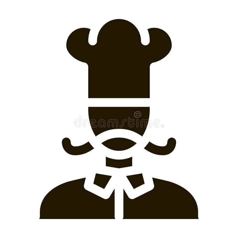 Cook Silhouette Icon Vector Glyph Illustration Stock Vector ...