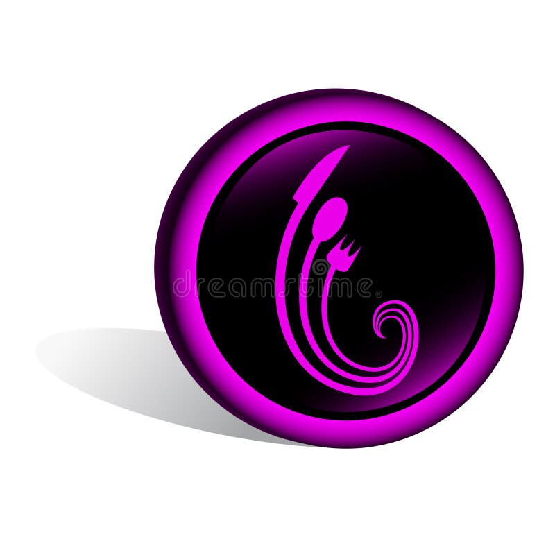 Cook symbol stock vector. Illustration of curve, design - 20687517