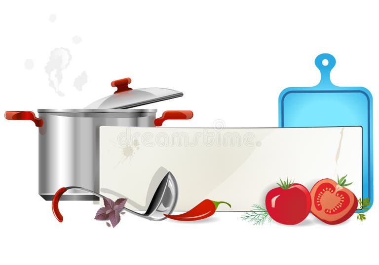 Cook text hoder stock vector. Illustration of note, paper - 55312186