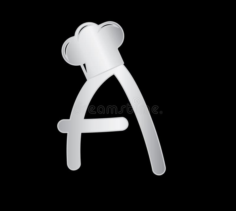 Cook Themed Alphabet Set stock illustration. Illustration of chef ...