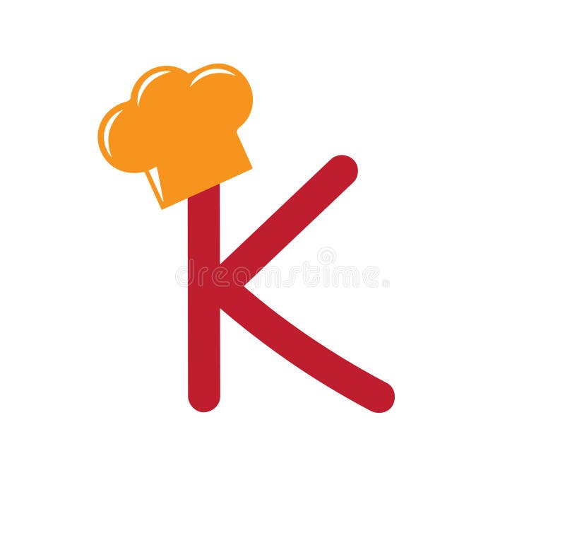 Cook Themed Alphabet Design Concept: K Stock Vector - Illustration of ...