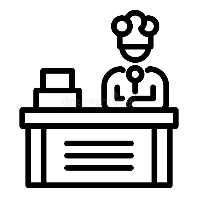 Tv Presenter Icon, Simple Style Stock Vector - Illustration of ...