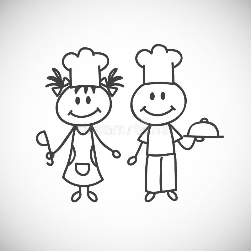 Cook stock illustration. Illustration of character, design - 51361878