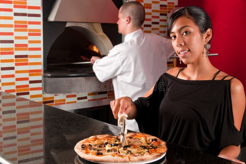 Cook and waitress stock image. Image of laboring, lunch - 10010053