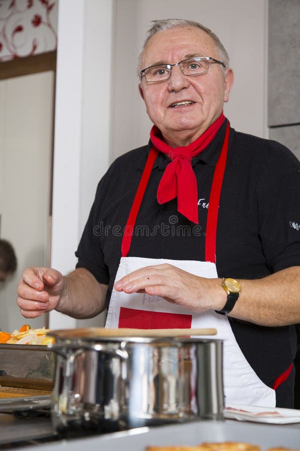 A cook at work stock photo. Image of gourmet, profession - 28540230