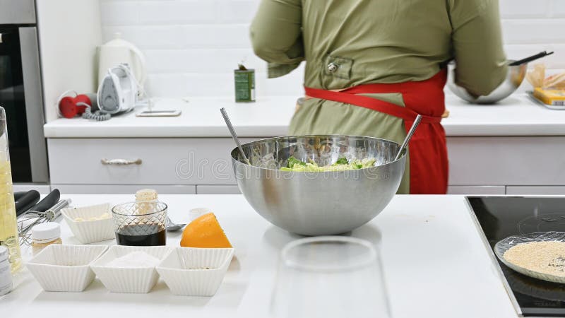 Cook at Work in the Kitchen. Cook in the Kitchen Stock Photo - Image of ...