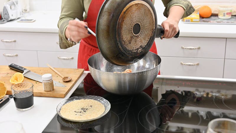 Cook at Work in the Kitchen. Cook in the Kitchen Stock Photo - Image of ...