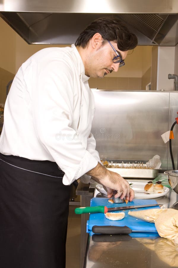 Cook stock photo. Image of preparation, profession, sandwich - 35691424