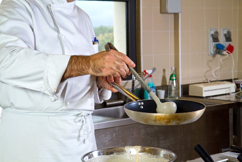Cook at work stock photo. Image of professional, gourmet - 88982236