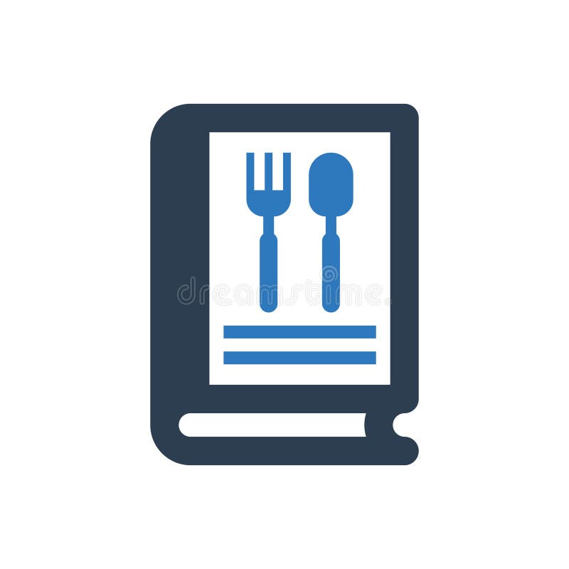 Cookbook Icon - Recipe Book Icon Stock Vector - Illustration of recipe ...
