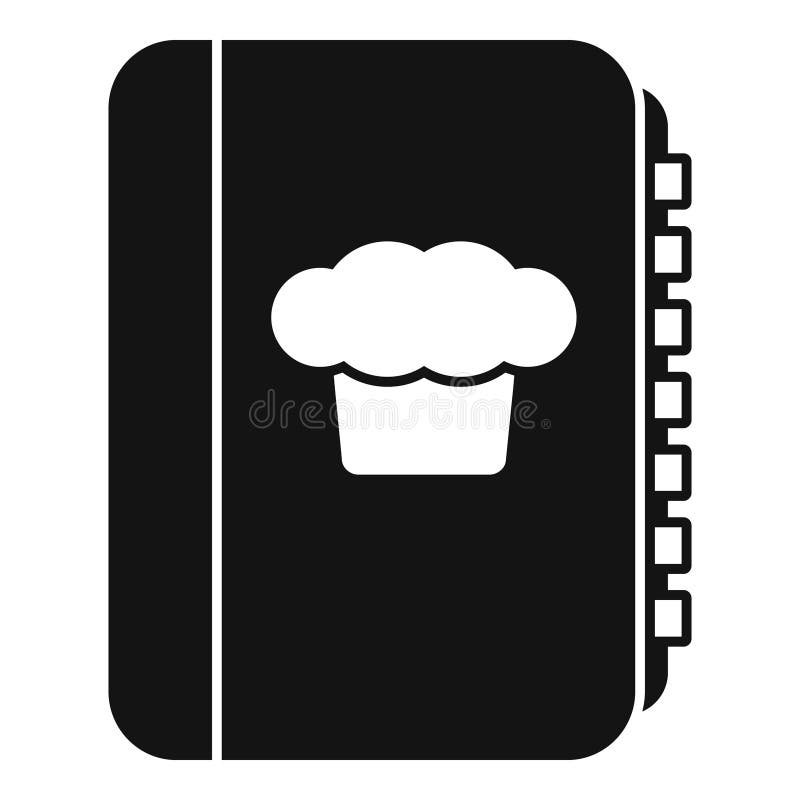 Cookbook Icon Showing Chef Hat Representing Culinary Recipes Stock ...