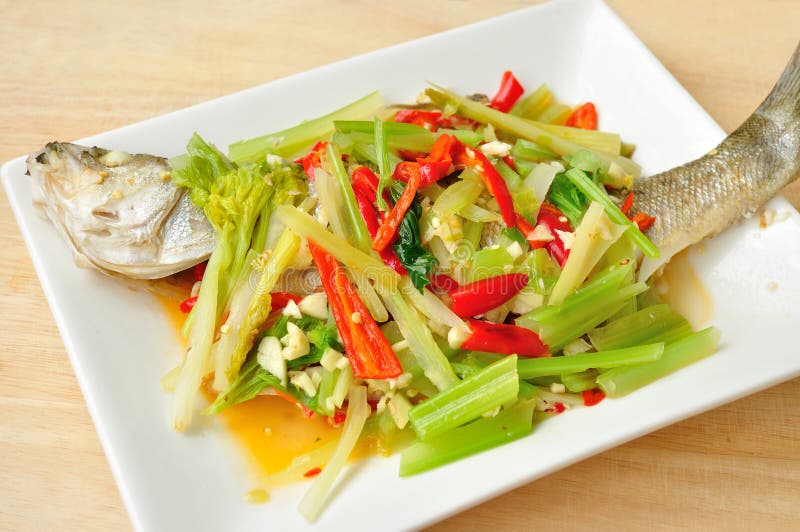 Chinese beerfish dish stock photo. Image of restaurant - 2401614