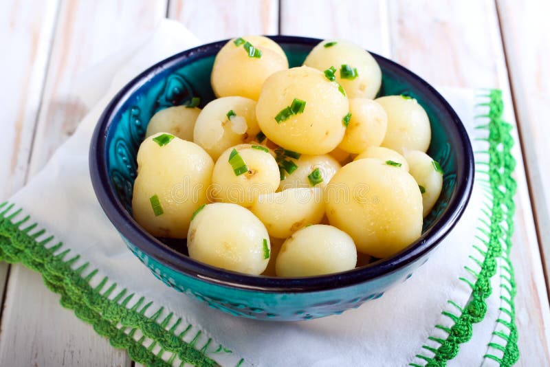 Cooked baby potato stock photo. Image of homemade, food - 54706744