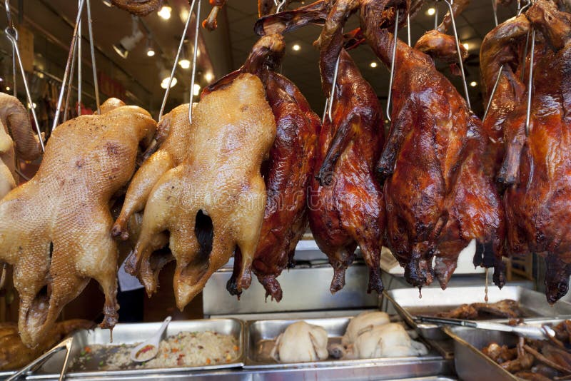 Cooked Birds at Market stock photo. Image of roasted - 22918140