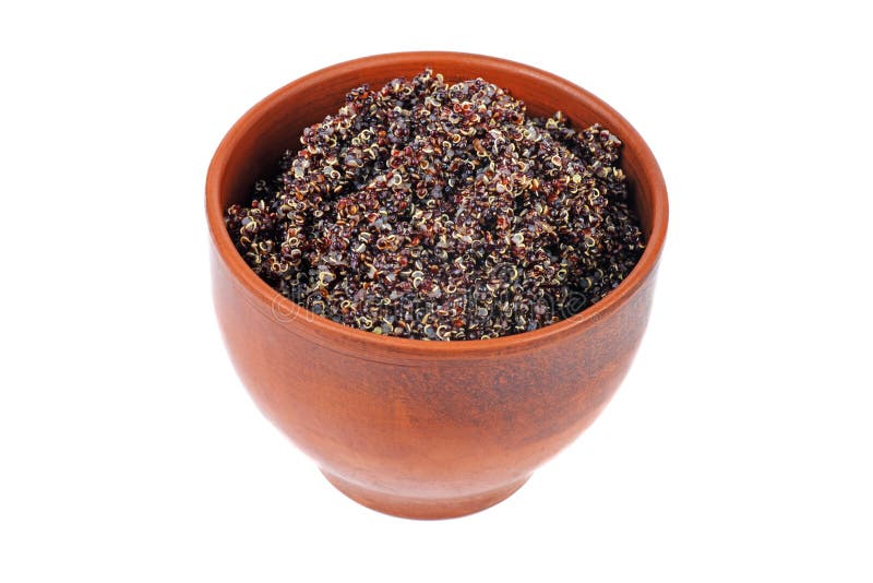 Cooked Black Rice on Blue Plate Stock Image - Image of health, black ...