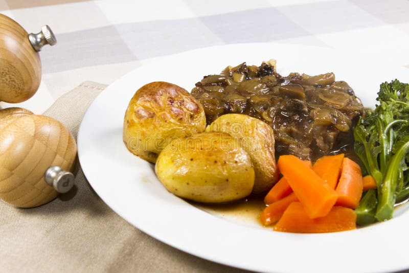 Cooked braing steak stock photo. Image of easy, braising - 53500732