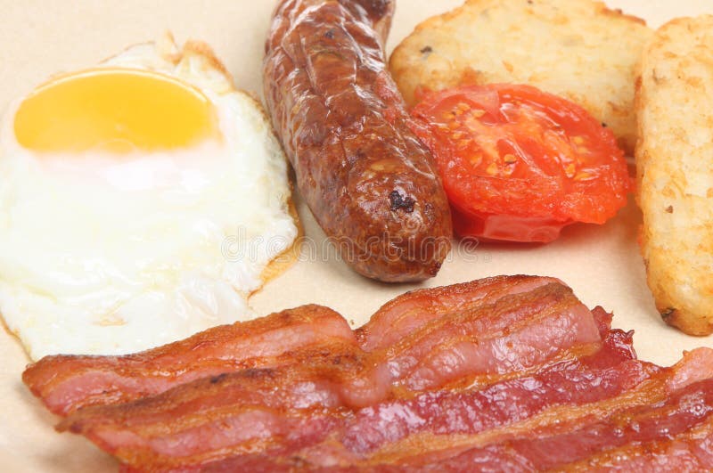 Cooked Breakfast stock image. Image of sausage, breakfast - 13460341