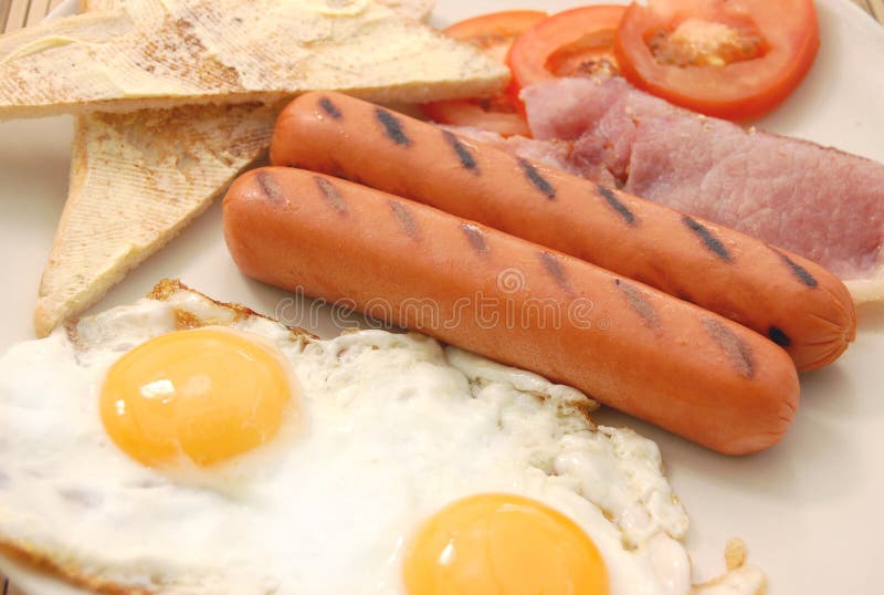 Cooked breakfast stock photo. Image of comfort, meat - 15393132