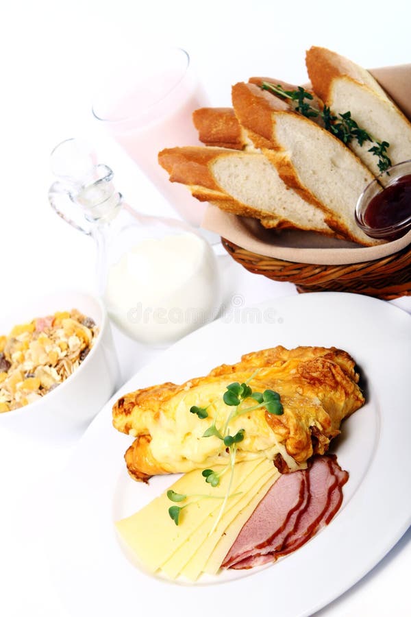 Cooked breakfast stock photo. Image of blueberries, food - 18735152