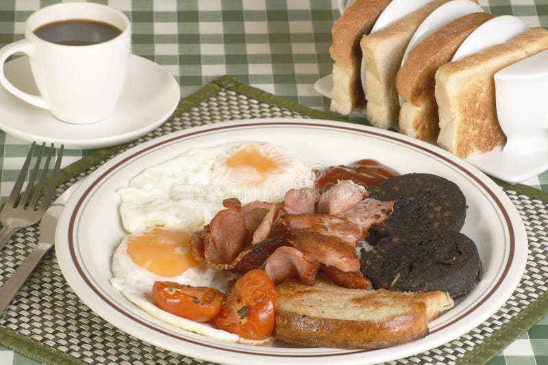 Cooked breakfast stock image. Image of plate, cooked - 22054205
